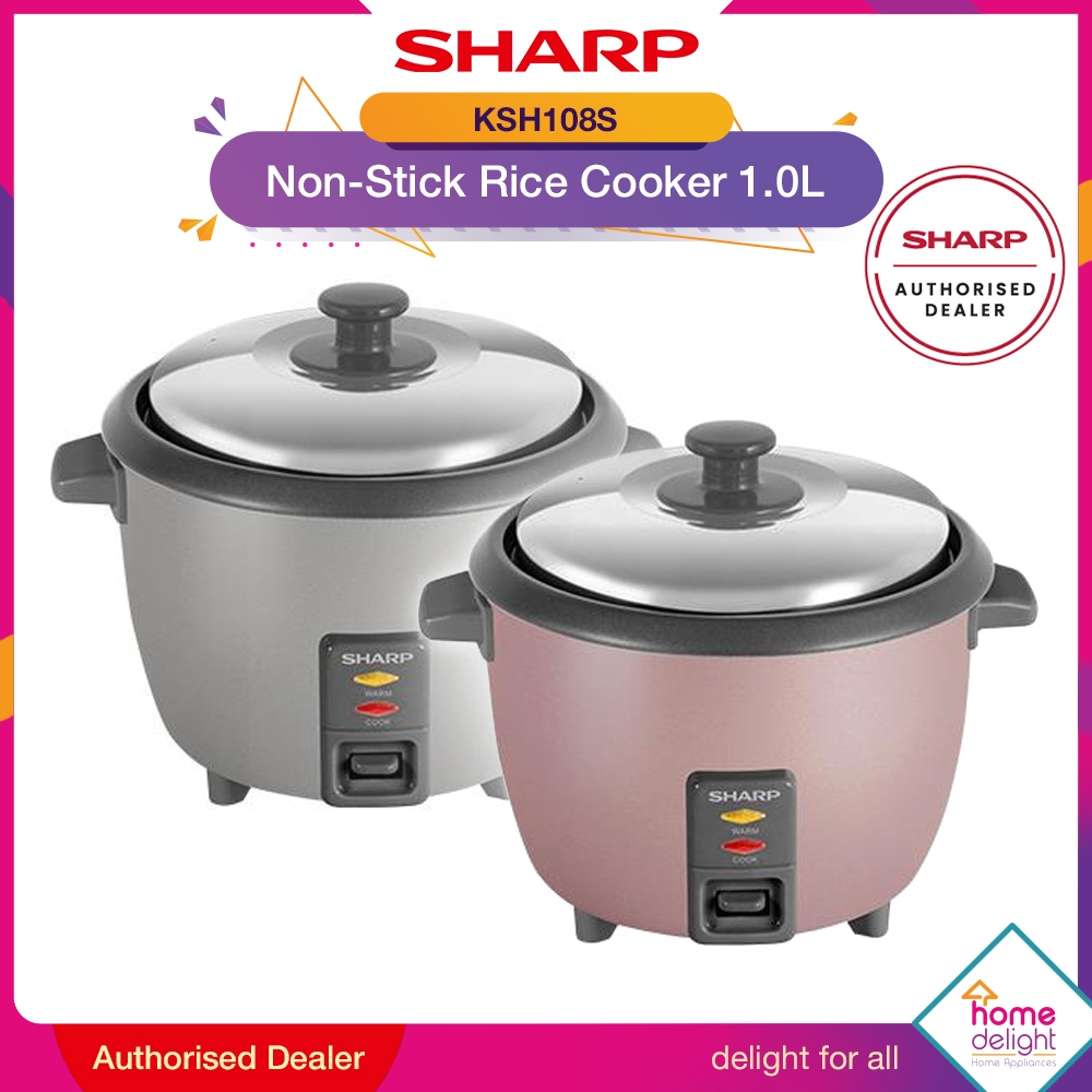 Sharp Rice Cooker 1.0L [ KSH108S / KSH108SSL / KSH108SPK ] | Shopee Malaysia