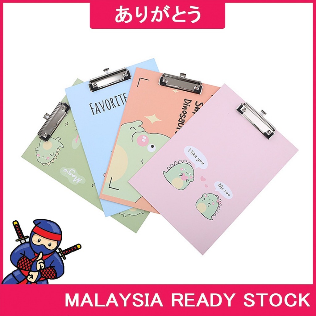 Arigatou Cute Cartoon Dino Office School Writing Paper Holder A4 Sized ...