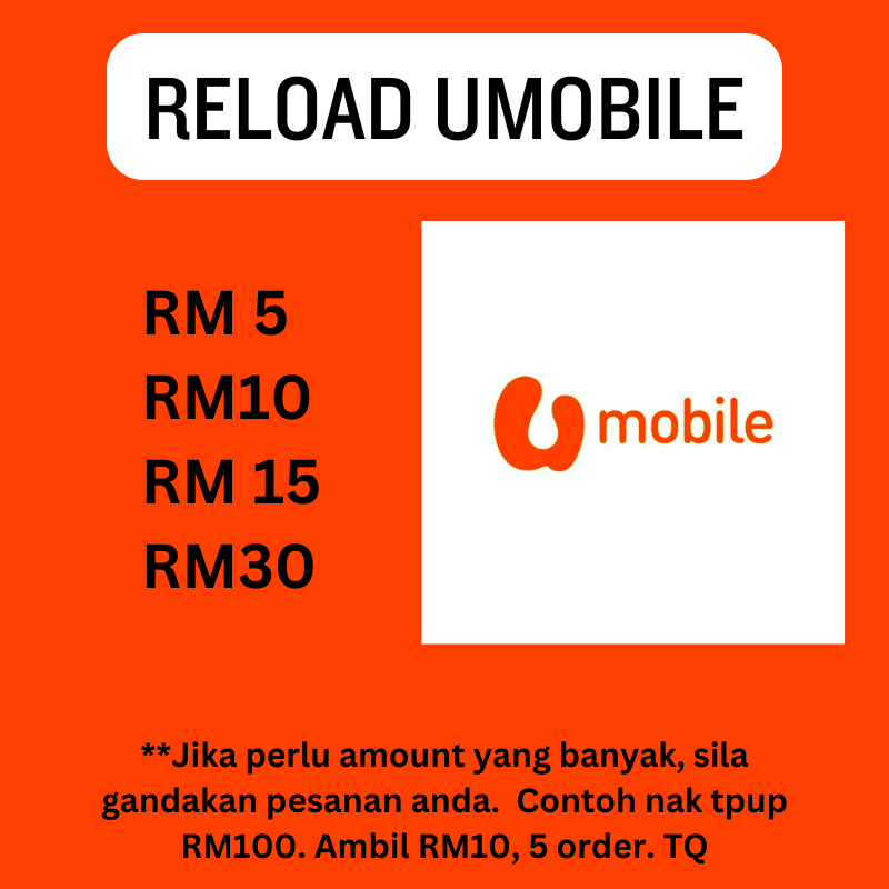 Reload Umobile Auto Topup | Shopee Malaysia