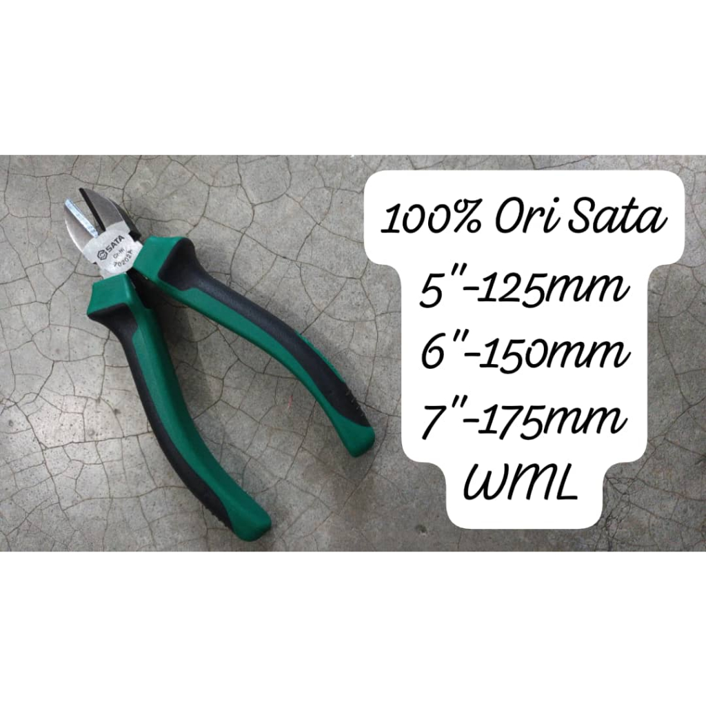 SATA 70201A 70202A 70203A DIAGONAL PLIER 5" 6" 7" | Shopee Malaysia
