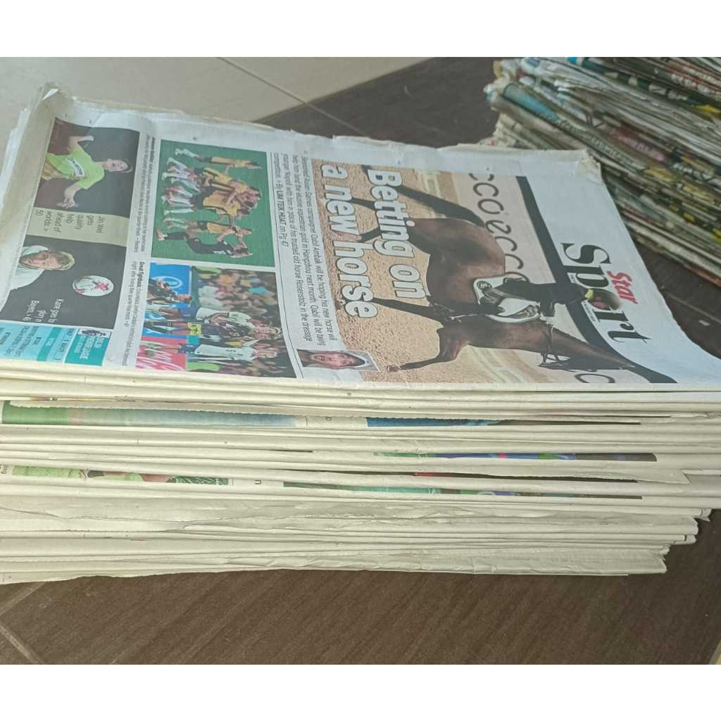 old newspaper/surat khabar lama/10kg (star /malay paper)RM34 | Shopee ...