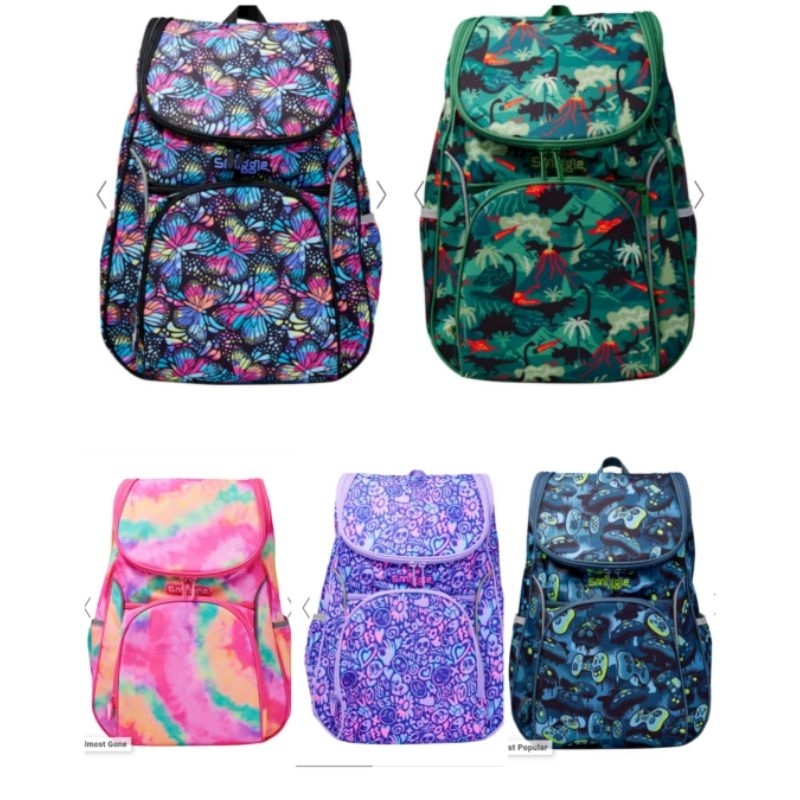 💯 Smiggle Vivid Access Backpack | Shopee Malaysia