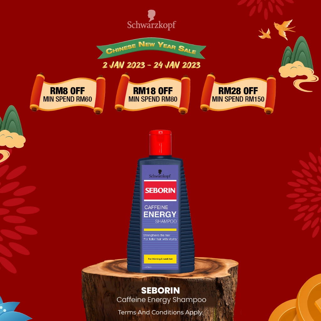 Schwarzkopf Seborin Caffeine Energy Shampoo (250ml) | Shopee Malaysia