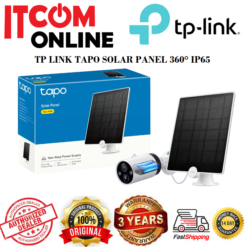 TP-LINK TAPO A200 SOLAR PANEL + TAPO C425 2K 10KMAH LITHIUM ION BATTERY ...