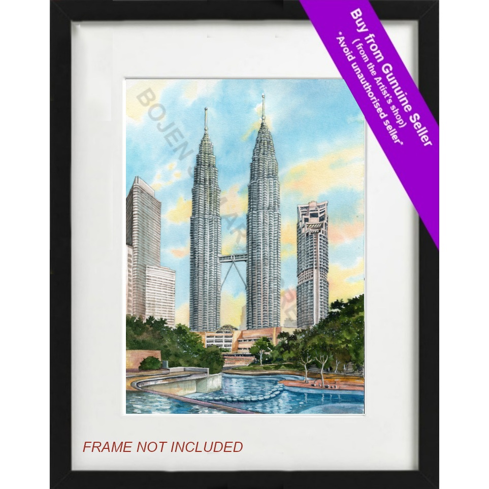 A4 PRINT PPICTURE POSTER WALL ART CARD - WATER COLOR PAINTING by Bojen ...