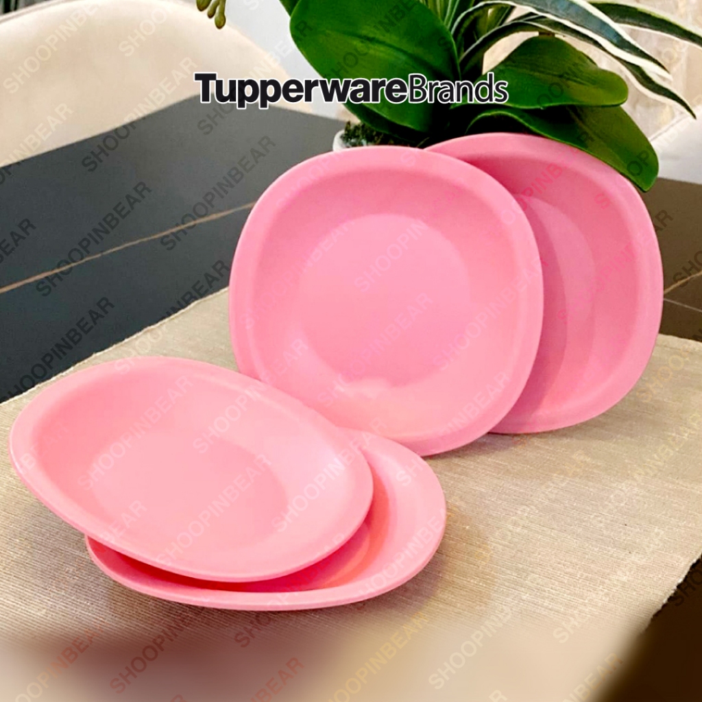 Tupperware Gourmet Dessert Set | Purple Royale Treat Plate (4) Dark ...