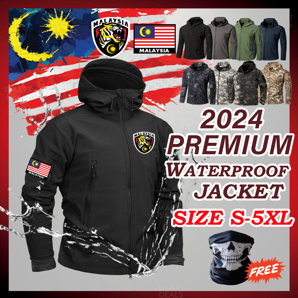 Jacket Motor Waterproof Men Jacket Sharkskin Waterproof Jacket Lelaki ...