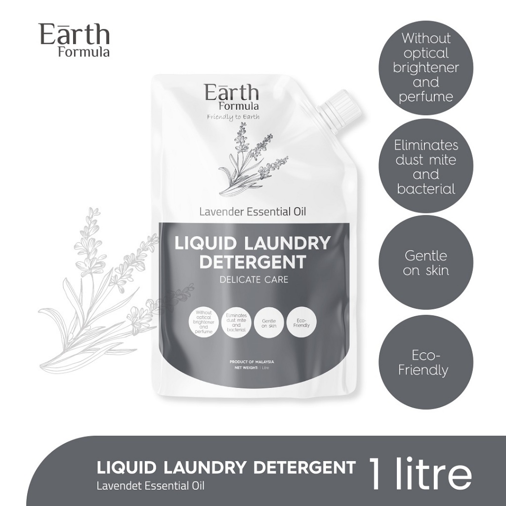 Earth Formula Liquid Laundry Detergent (Delicate Care) (1 Litre ...