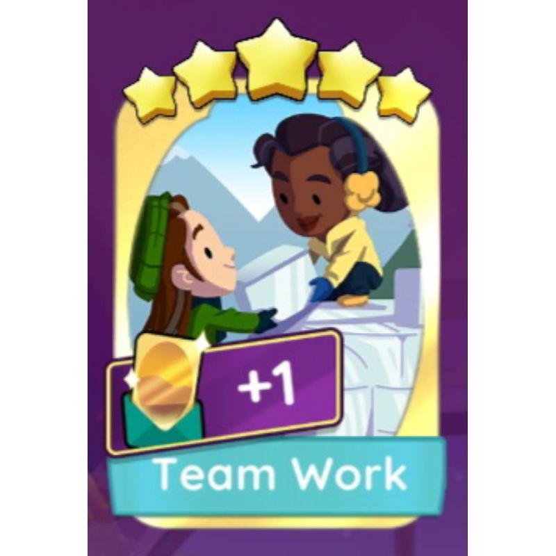 TEAM WORK - Monopoly GO Gold Card (Limited Time Clearance) | Shopee ...