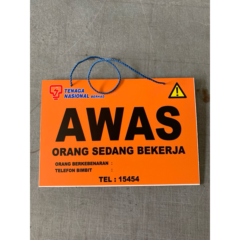 TNB AWAS Hanging Signage Substation / Pencawang | Shopee Malaysia