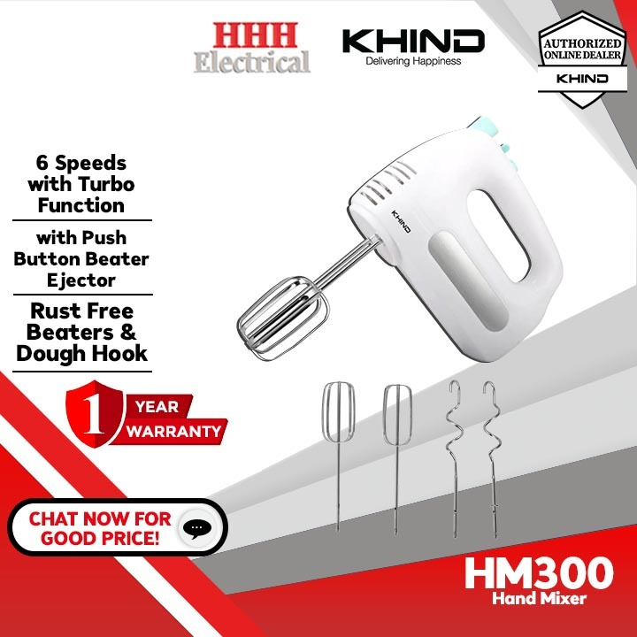 KHIND Hand Mixer HM300 @ HM200 | Shopee Malaysia