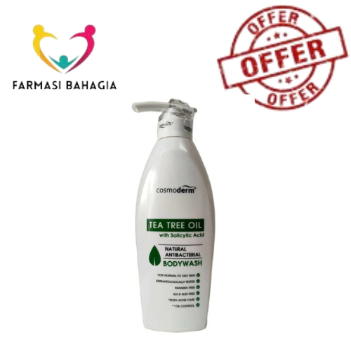 COSMODERM TEA TREE OIL WITH SALICYLIC ACID BODYWASH 500ML | Shopee Malaysia