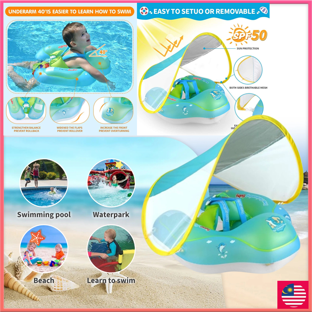 Baby Swimming Ring Kids Float Swim Pool Inflatable Infant fFloating ...
