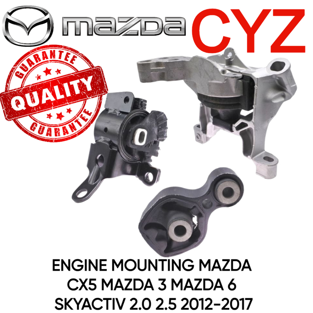 Engine Mounting Set MAZDA CX5, MAZDA 3, MAZDA 6 SKYACTIV 2.0 2.5 2012 ...