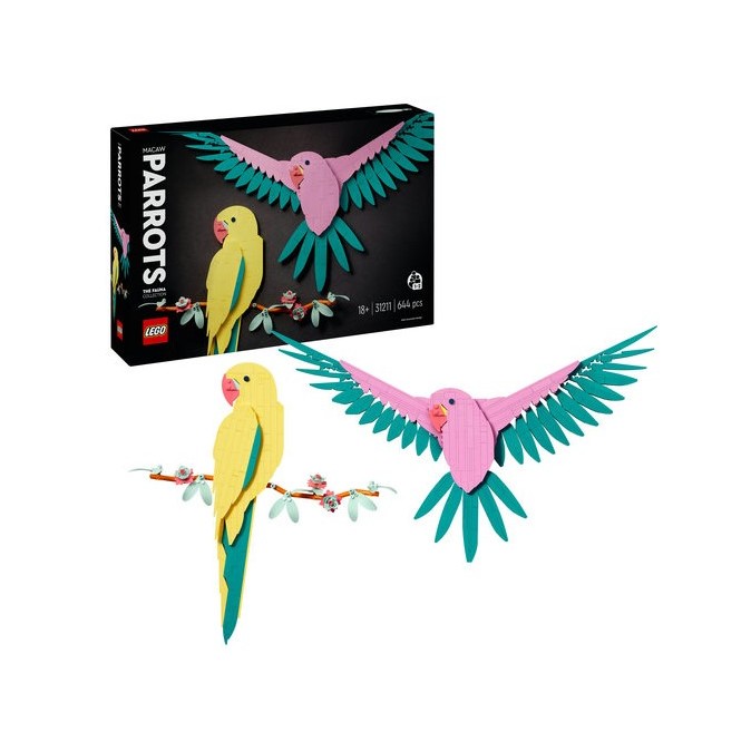 LEGO 31211 The Fauna Collection – Macaw Parrots (644 pcs) | Shopee Malaysia