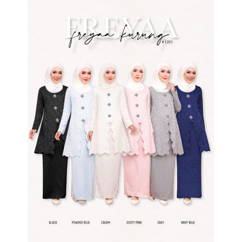 Baju Kurung Moden Kebaya Kebarung / Baju Raya 2024 Freyaa Dress ...