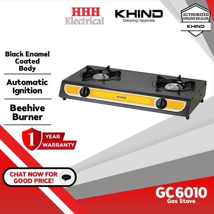 KHIND Gas Cooker With Bee Hive Burner GC6010/ Dapur Gas Khind GC6010 ...