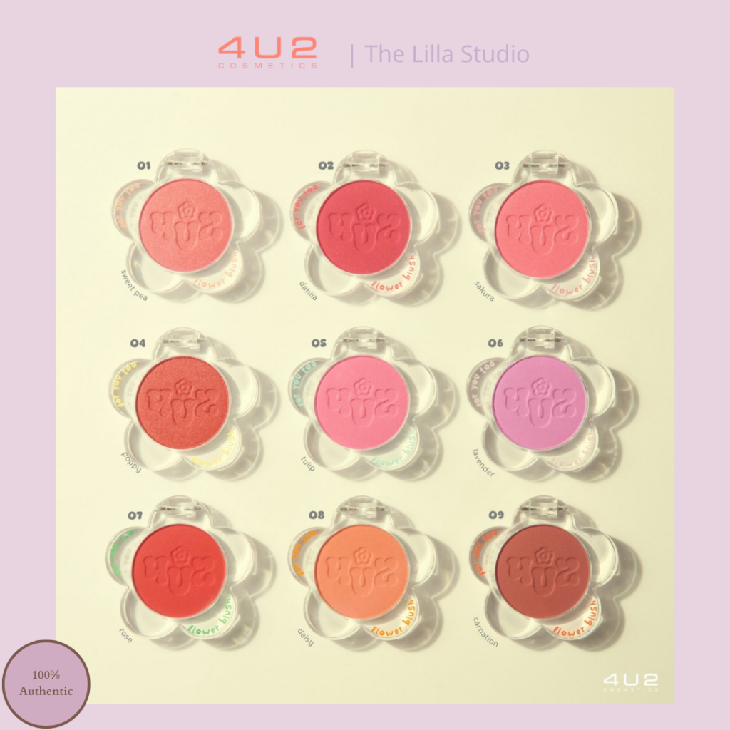 4U2 FLOWER BLUSH (BLUSHER) | Shopee Malaysia
