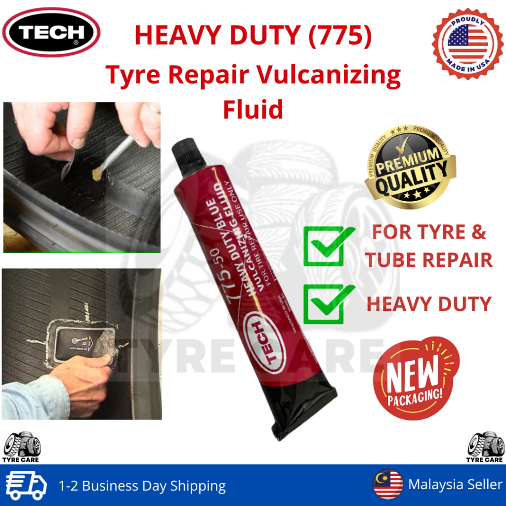 (1 Carton) HEAVY DUTY (775) TYREW REPAIR VULCANIZING FLUID 50ml X ...