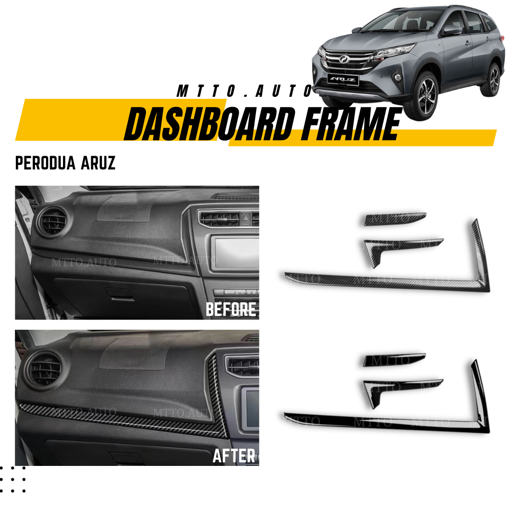 MTTO Perodua Aruz Interior Car Dashboard Frame Cover Accessories ...