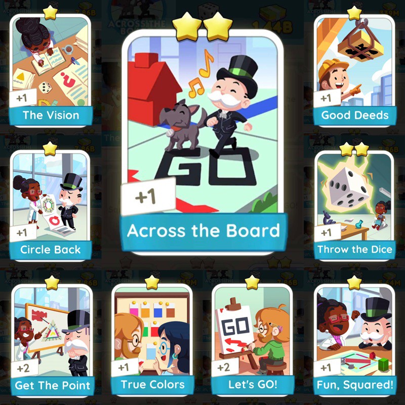 Monopoly Go Sticker Set 3 ACROSS THE BOARD | Shopee Malaysia