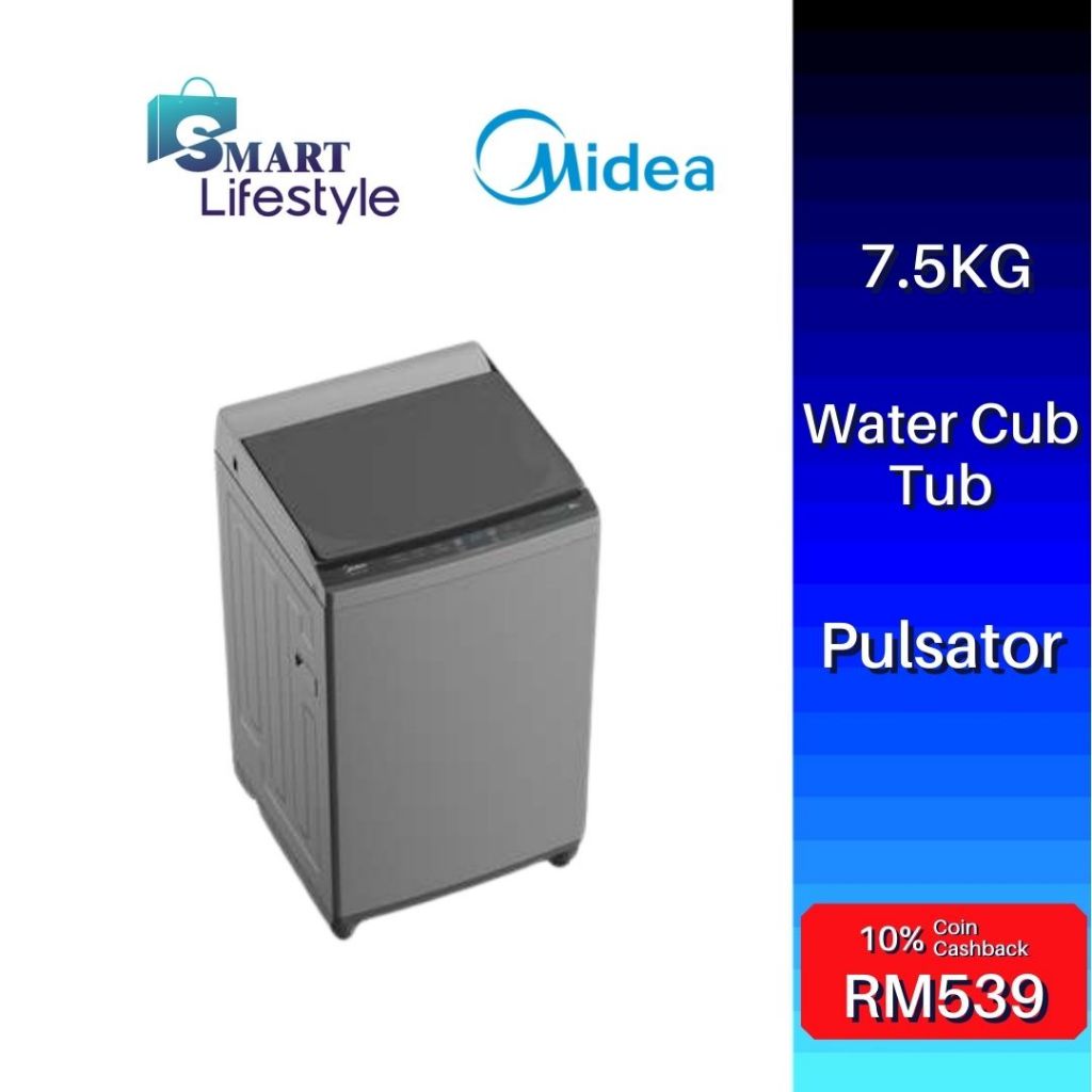 Midea Top Load Fully Auto Washing Machine 7.5KG MA100W75 | Shopee Malaysia
