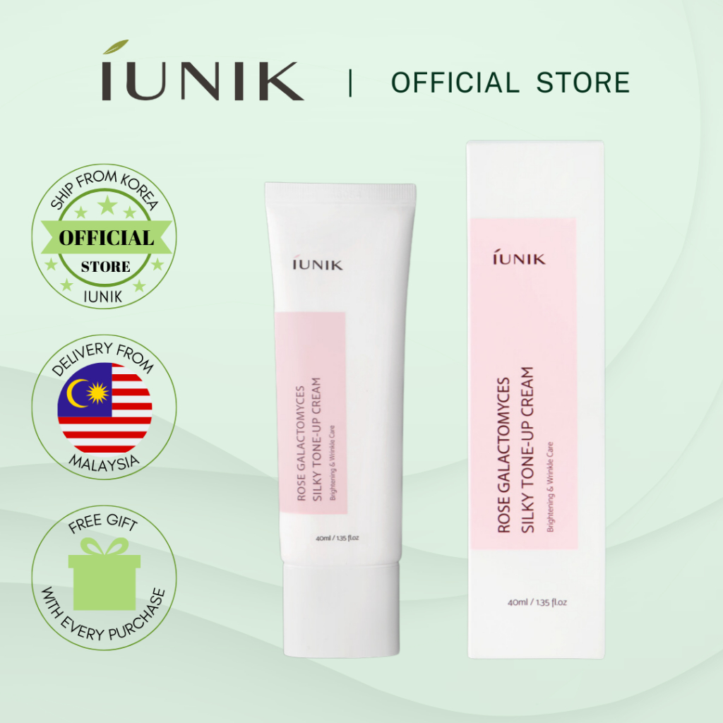 IUNIK Rose Galactomyces Silky Tone Up Cream (40ml) | Shopee Malaysia