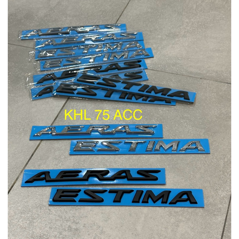Emblem Estima aeras sticker badge | Shopee Malaysia