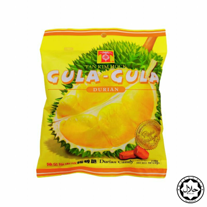 Gula Gula Durian Tan Kim Hock | Durian Candy 120g Per Pack Halal ISO ...
