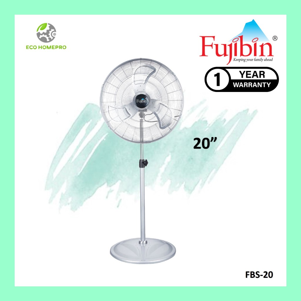 Fujibin 20" Industrial Stand Fan FBS-20 (Silver) | Shopee Malaysia