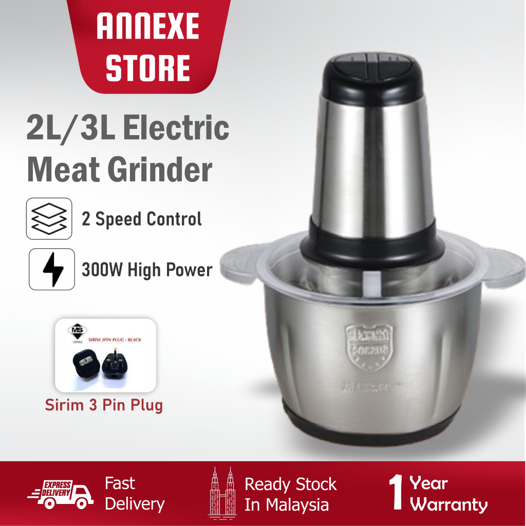 2L Stainless Steel Electric Meat Mincer /Chopper Food Processor /Blender Grinder | Shopee Malaysia