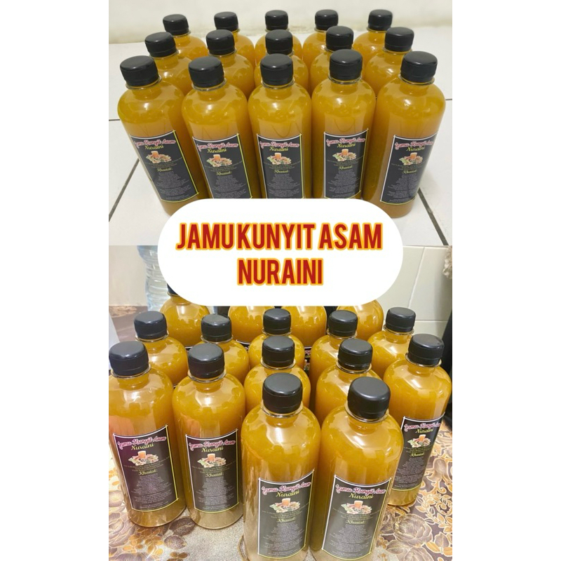 (5 BOTOL RM 46)JAMU KUNYIT ASAM /JUS KUNYIT ASAM💯ORIGINAL TANPA PENGAWET 500 ML | Shopee Malaysia