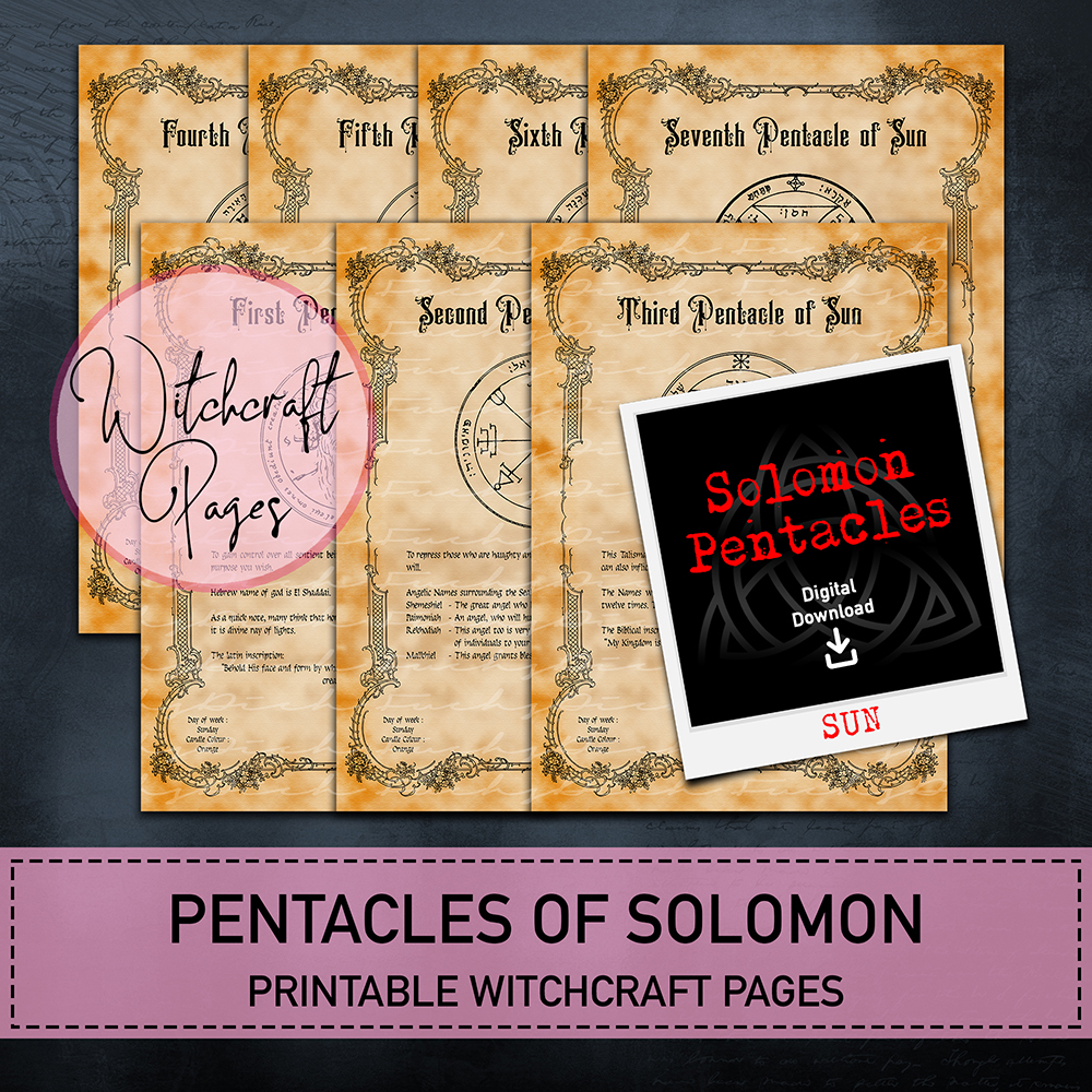 FuchsDich Printable SUN Pentacles of Solomon | PDF | Witchcraft ...