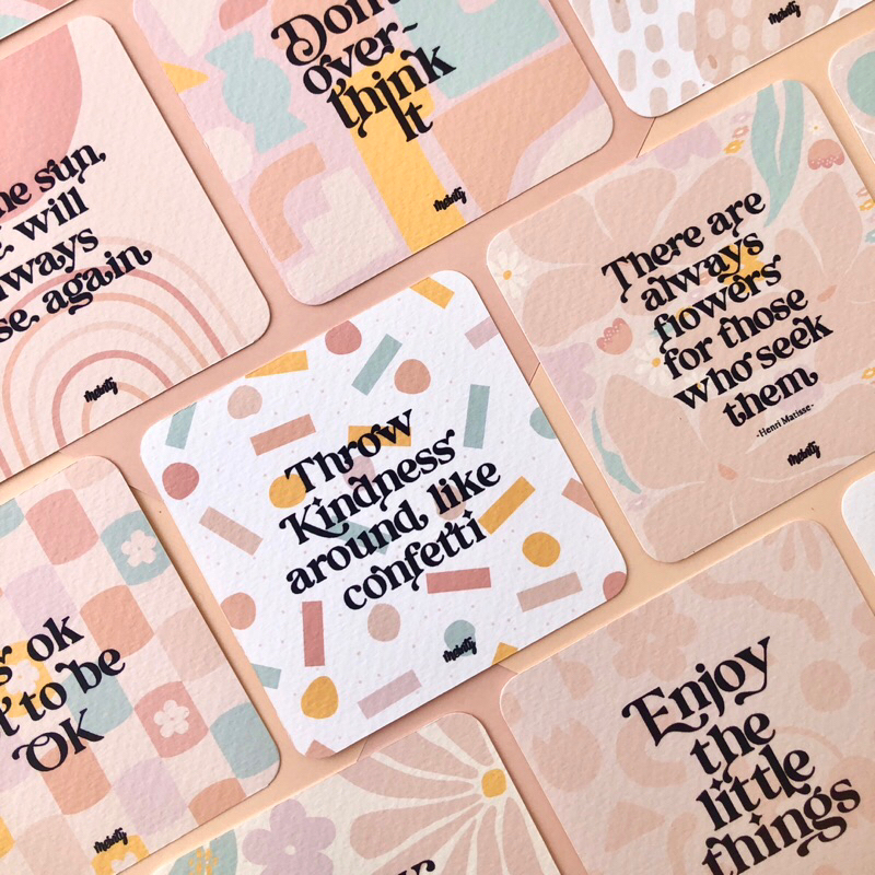 Groovy Design Positive Quote Cards | Shopee Malaysia