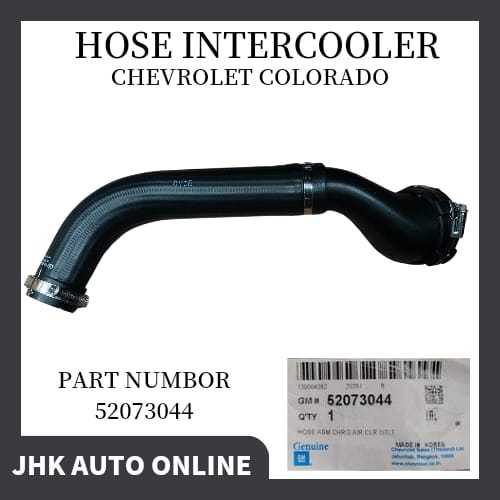 CHERVOLET COLORADO HOSE INTERCOOLER ORIGINAL CHEVROLET 52073044 MADE IN ...