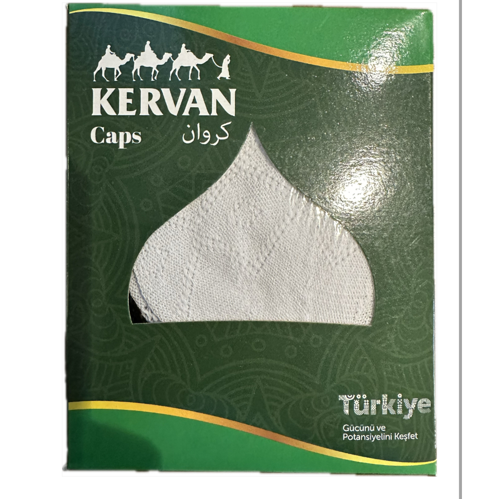 KERVAN Turkey White Kufi Hat Imam Muslim Hat Head Cotton Mix Islam ...