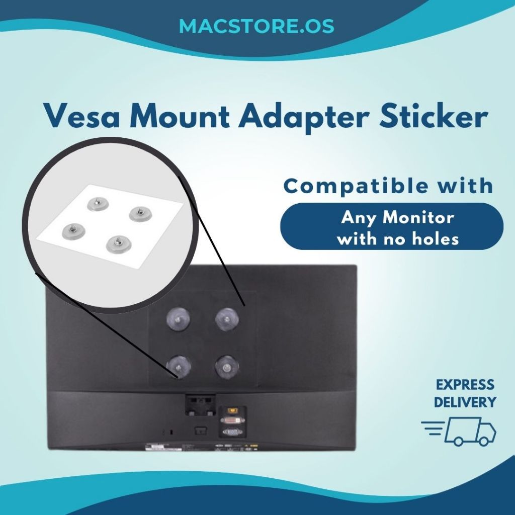 [Ready Stock] Vesa Mount Adapter Sticker for Monitor Stands | Hole-Free ...