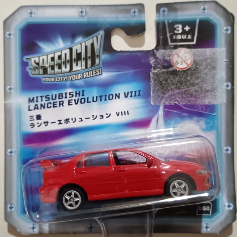 SPEED CITY Mitsubishi Lancer Evolution VIII Diecast 1:60 Scale | Shopee ...