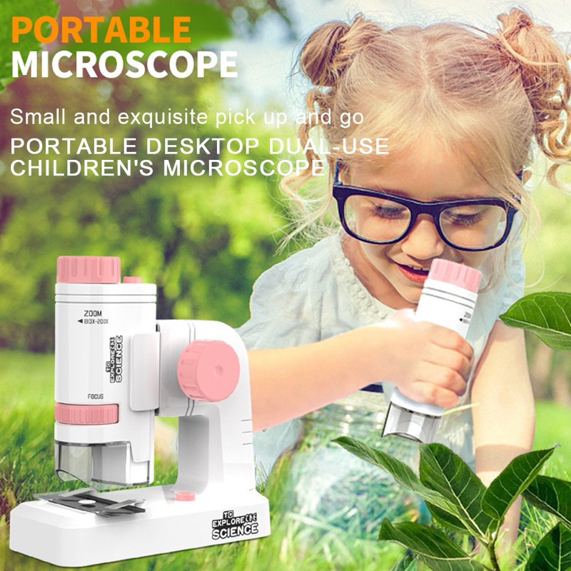 Microscope toy mini children's educational outdoor science experiment ...
