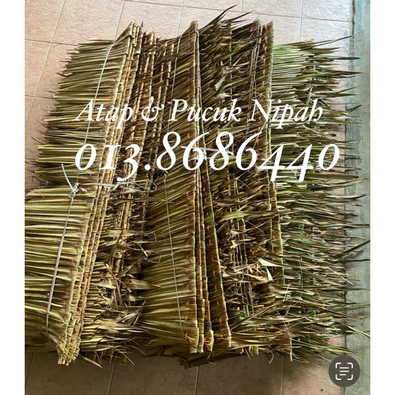 Atap Roof - Rumah Kampung Dari Daun Nipah / Bumbung Nipah / Hiasan Raya ...