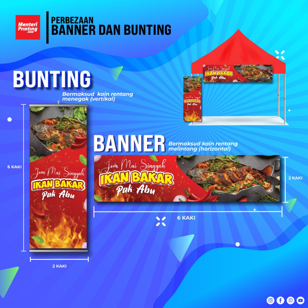 SET GERAI / BANTING / BANNER / SAMPAI TERUS PASANG | Shopee Malaysia