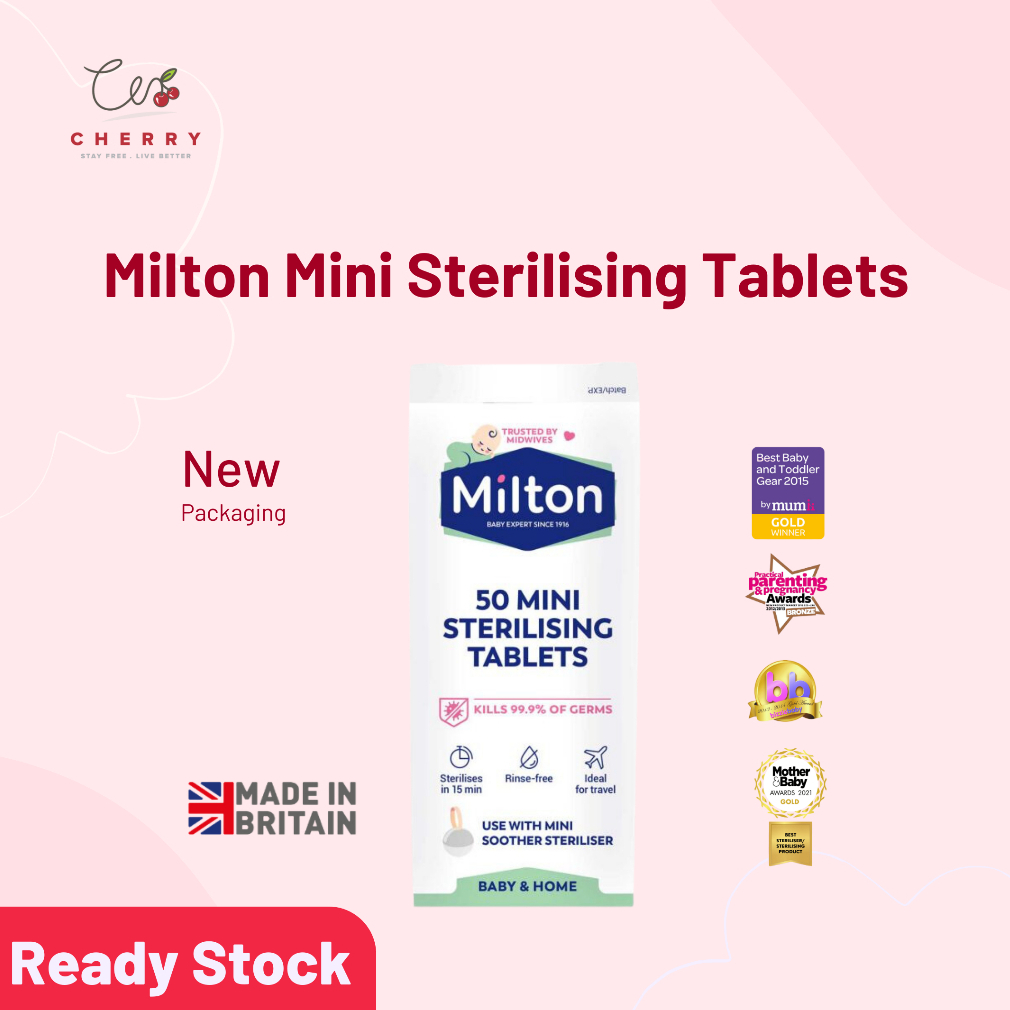 British imported Milton Sterilization Mini Tablets [Exp:2027) | Shopee ...