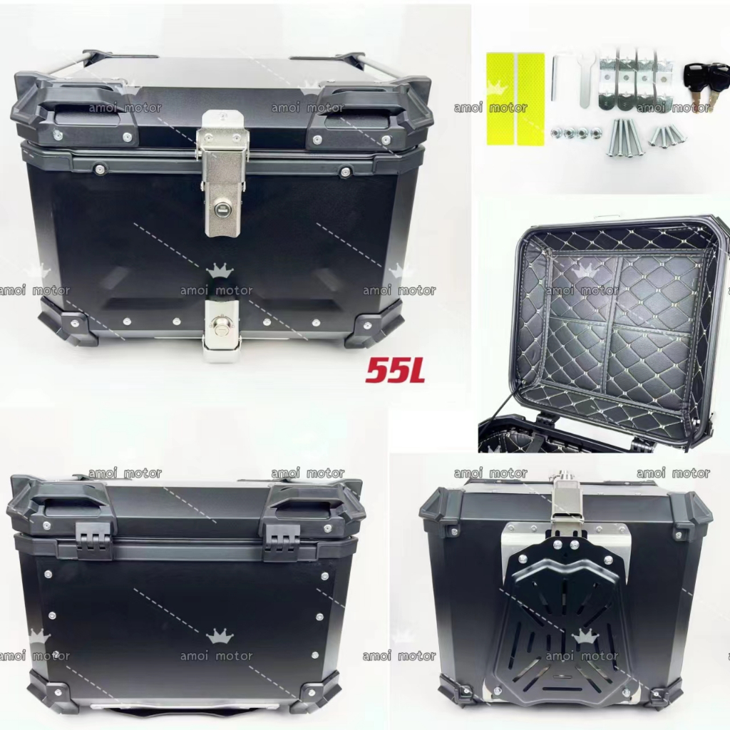 TOP BOX ALUMINIUM V1 / V3 X SERIES 28L 36L 55L 65L 100L WITH TOP BOX BASE BRACKET | Shopee Malaysia