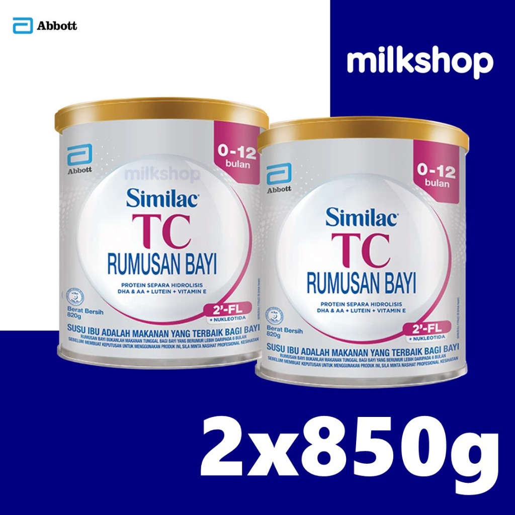 Similac Total Comfort (TC) 820g x 2 0-12 Bulan | 98% Lactose Free ...