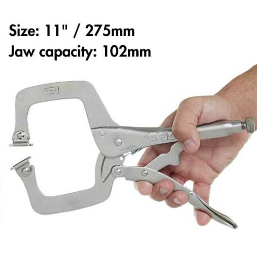 Irwin Vise-Grip T20EL4 Locking C-Clamp With Swivel Pad 275mm | Shopee ...