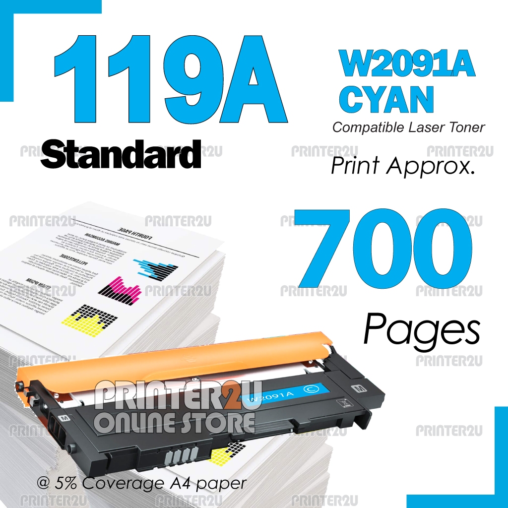 Compatible to HP 119A W2090A W2091A W2092A W2093A HP119A Color Laser ...