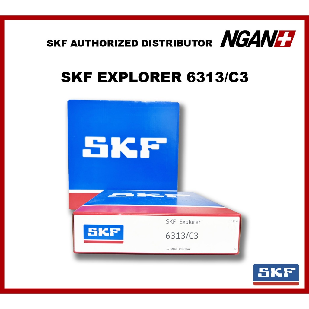 SKF 6313/C3 Deep Groove Ball Bearing - Internal Clearance C3 | Shopee ...