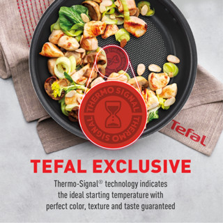 Tefal Cook & Clean 4pcs Set (Saucepan with lid 16cm + Wokpan 28cm + Small spatula) | Shopee Malaysia