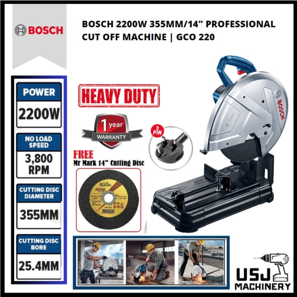 BOSCH 2200W 355MM/14" Professional Cut Off Machine GCO 220 | 1 Year ...