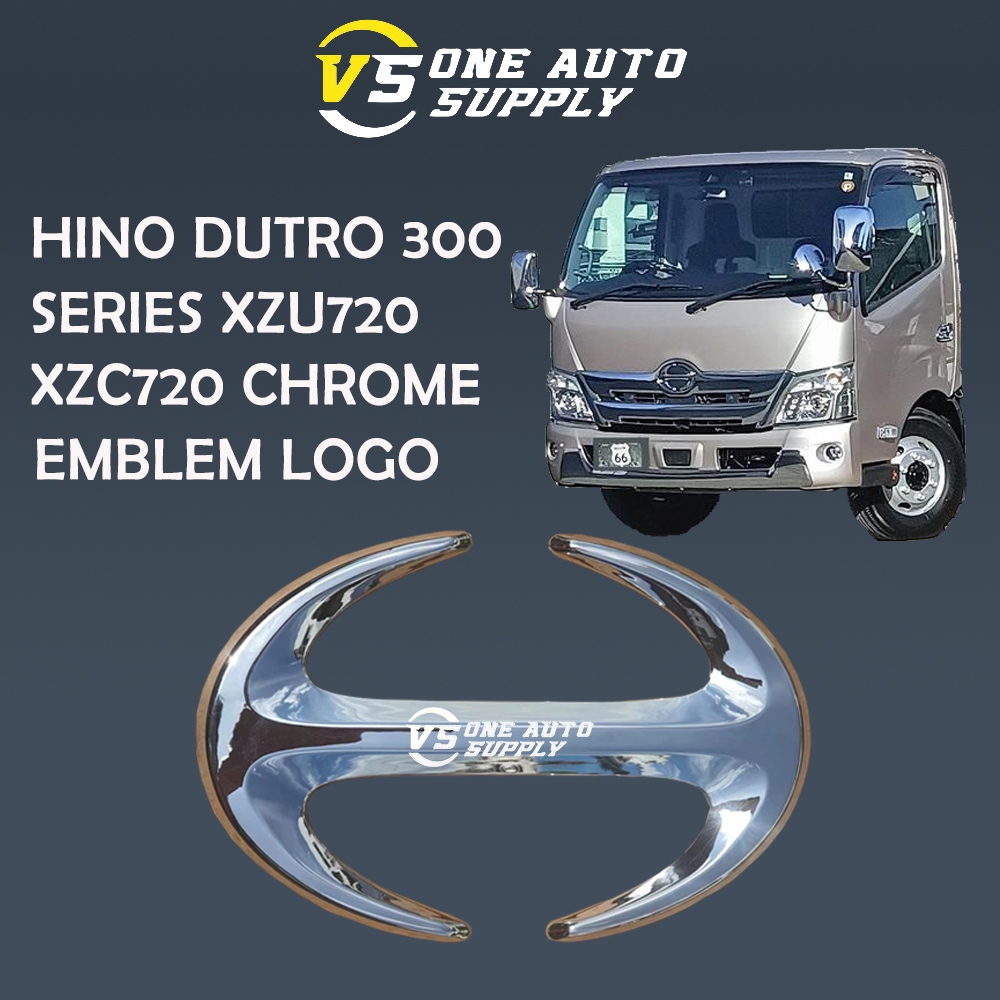 HINO DUTRO 300 SERIES XZU720 XZC720 WU720 FRONT GRILLE CHROME EMBLEM ...